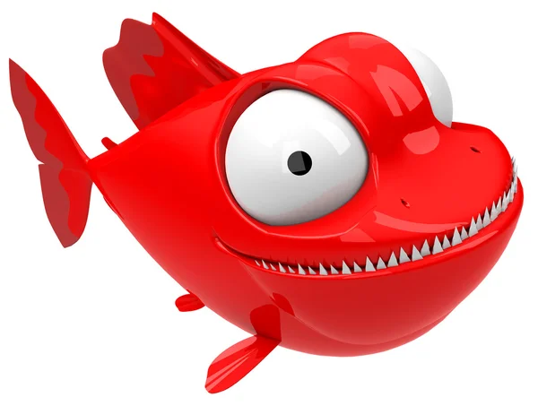 Psycho fish piranha cartoon character vector fotos de stock, imágenes ...