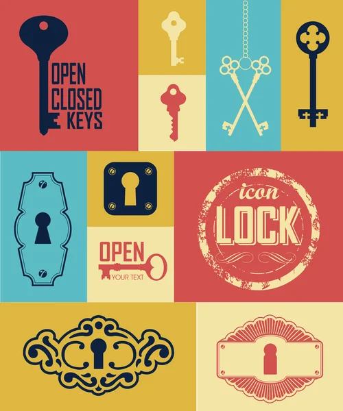 Unique silhouettes of keys Stock Vector Image by ©dgem22 #47786067