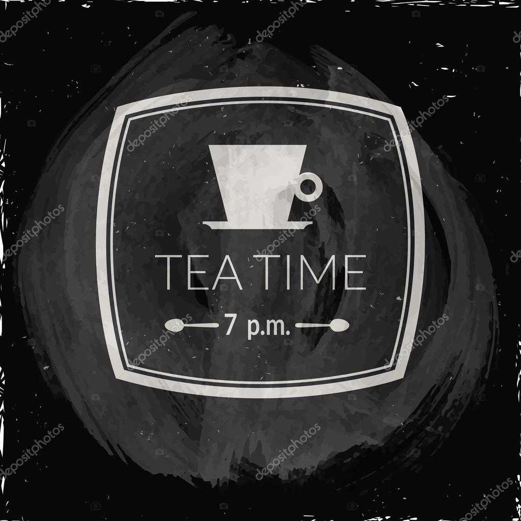 Tea time symbol. Stock Vector Image by ©Monash #80603268