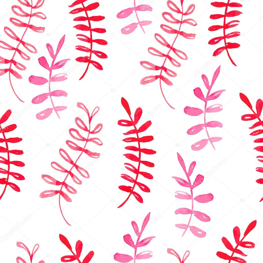 Pink leaves seamless pattern Stock Vector by ©Monash 80603948