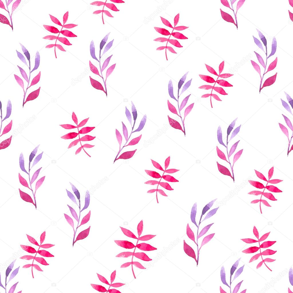 Pink leaves seamless pattern Stock Vector by ©Monash 80603954
