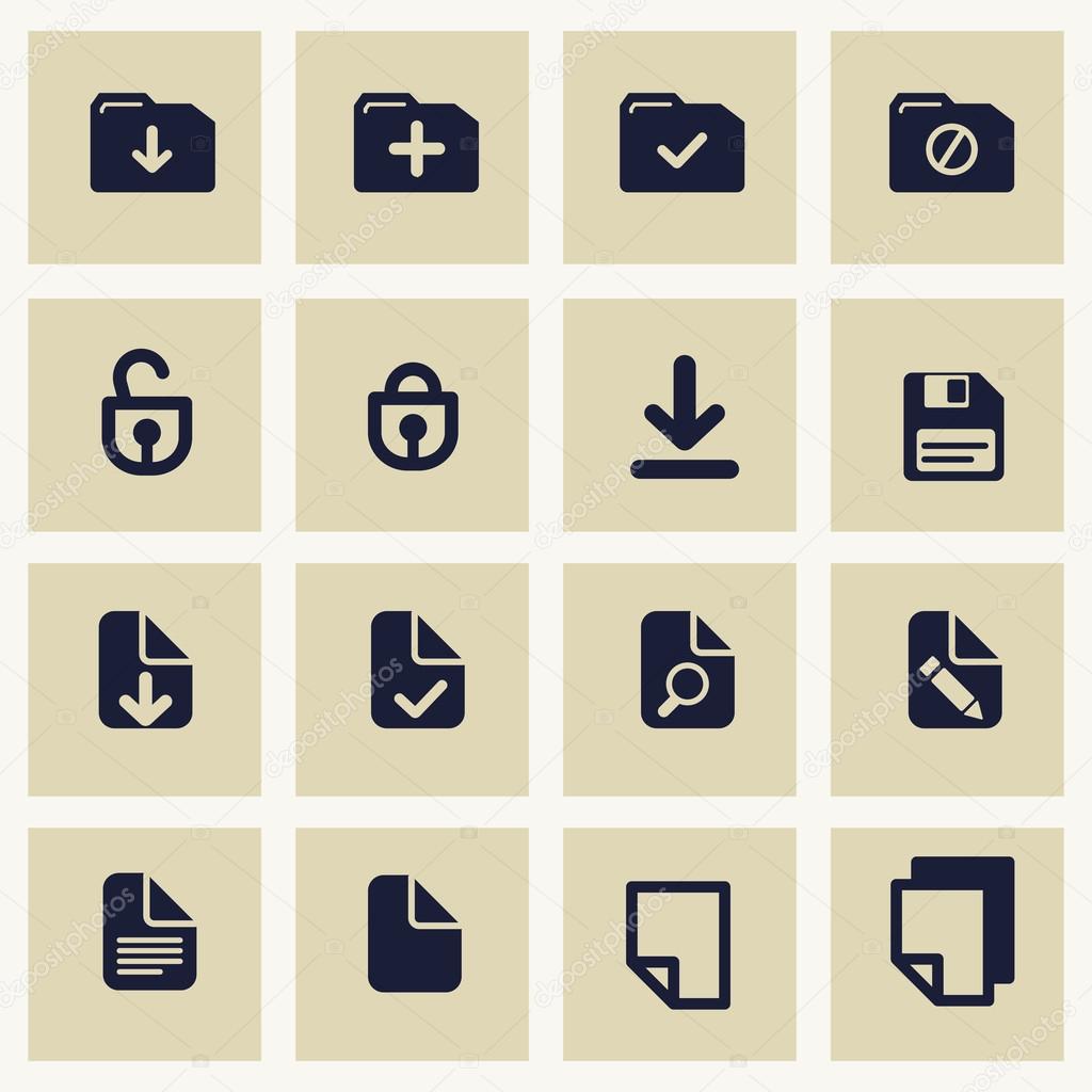 Save file and load symbols Stock Vector by ©Monash 80609616