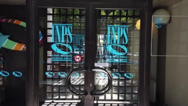 Milan Italy July 2021 Facade Italian Inps Office Inps Also Stock Video ...