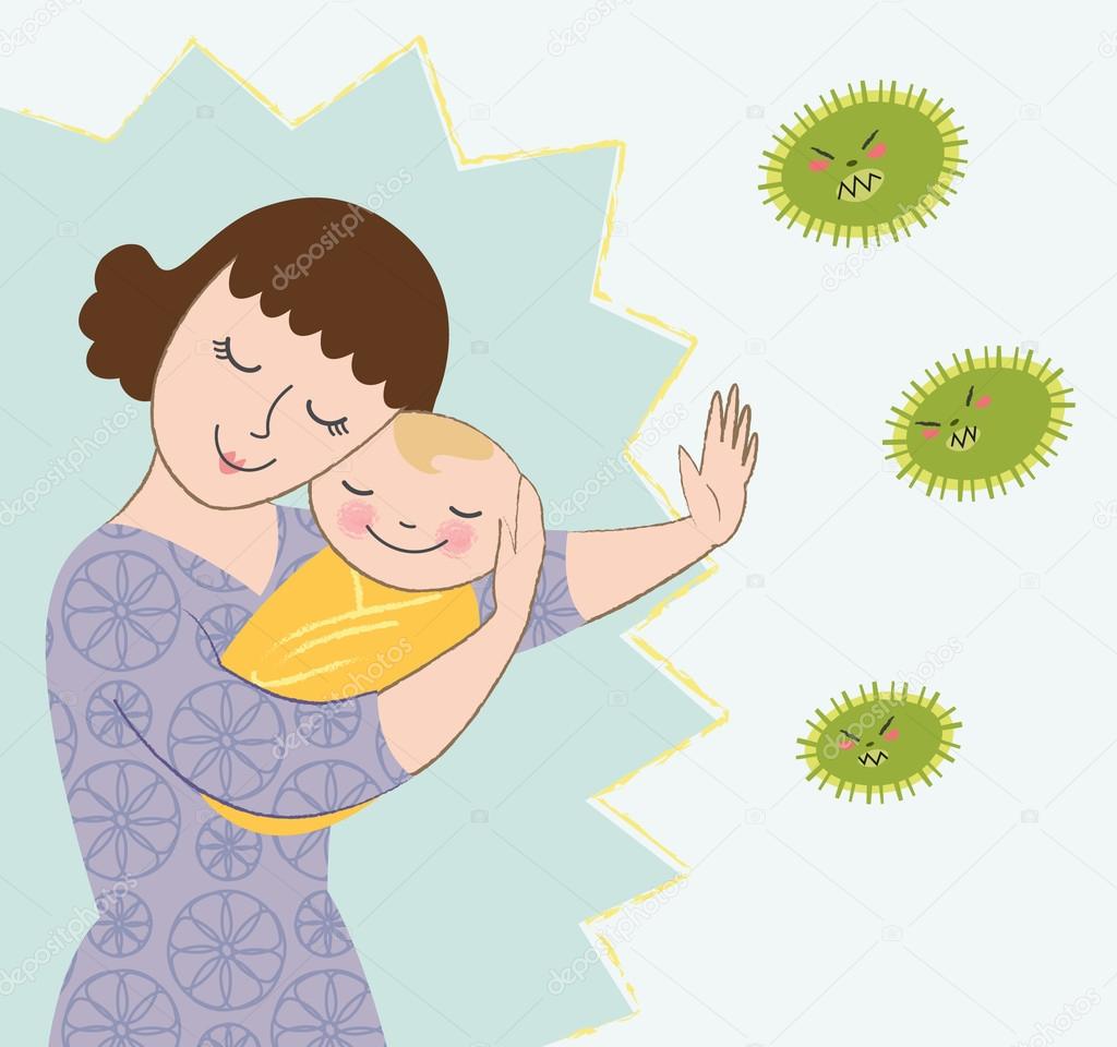 Mother Protecting Baby — Stock Vector © GinaRDesigns #58920999 Mother Protecting Baby — Stock Vector © GinaRDesigns #58920999