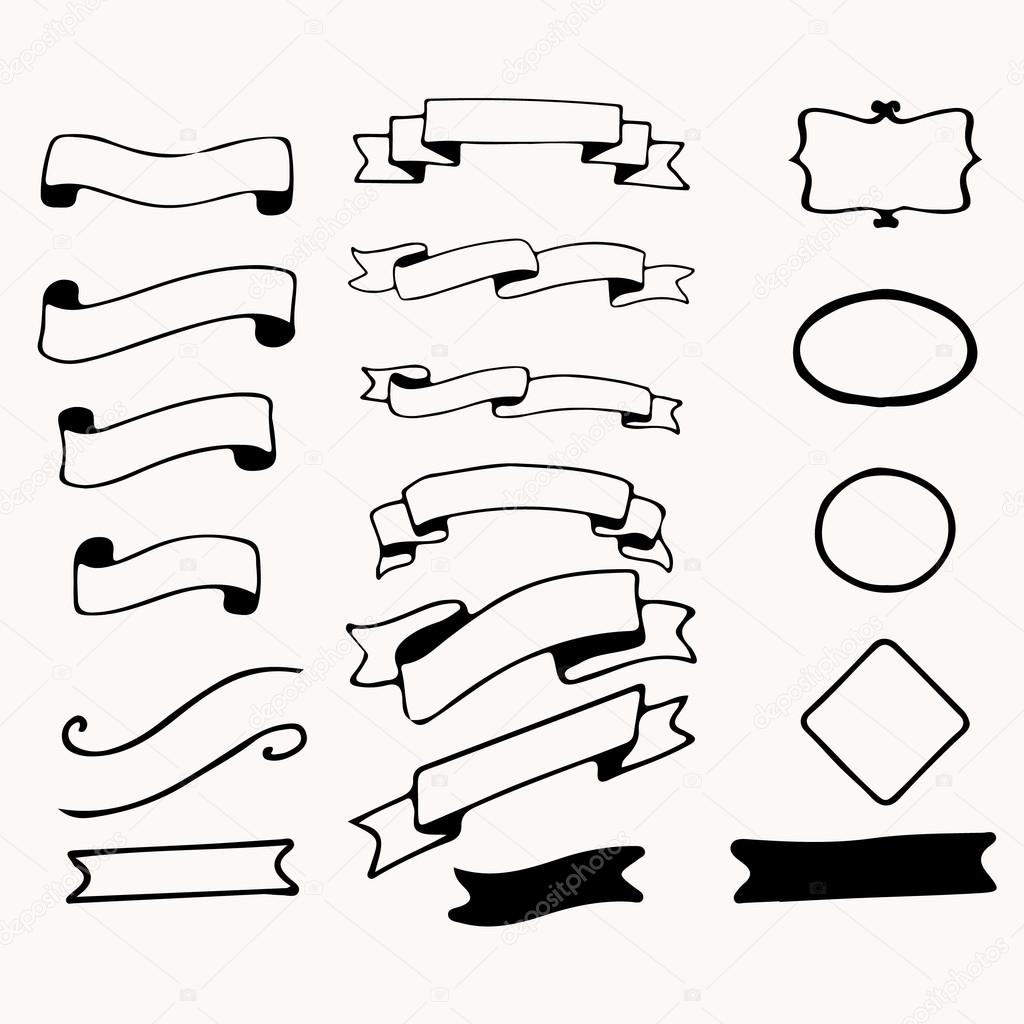 Blank hand drawn label template Stock Vector by ©TomkDesign 87572664