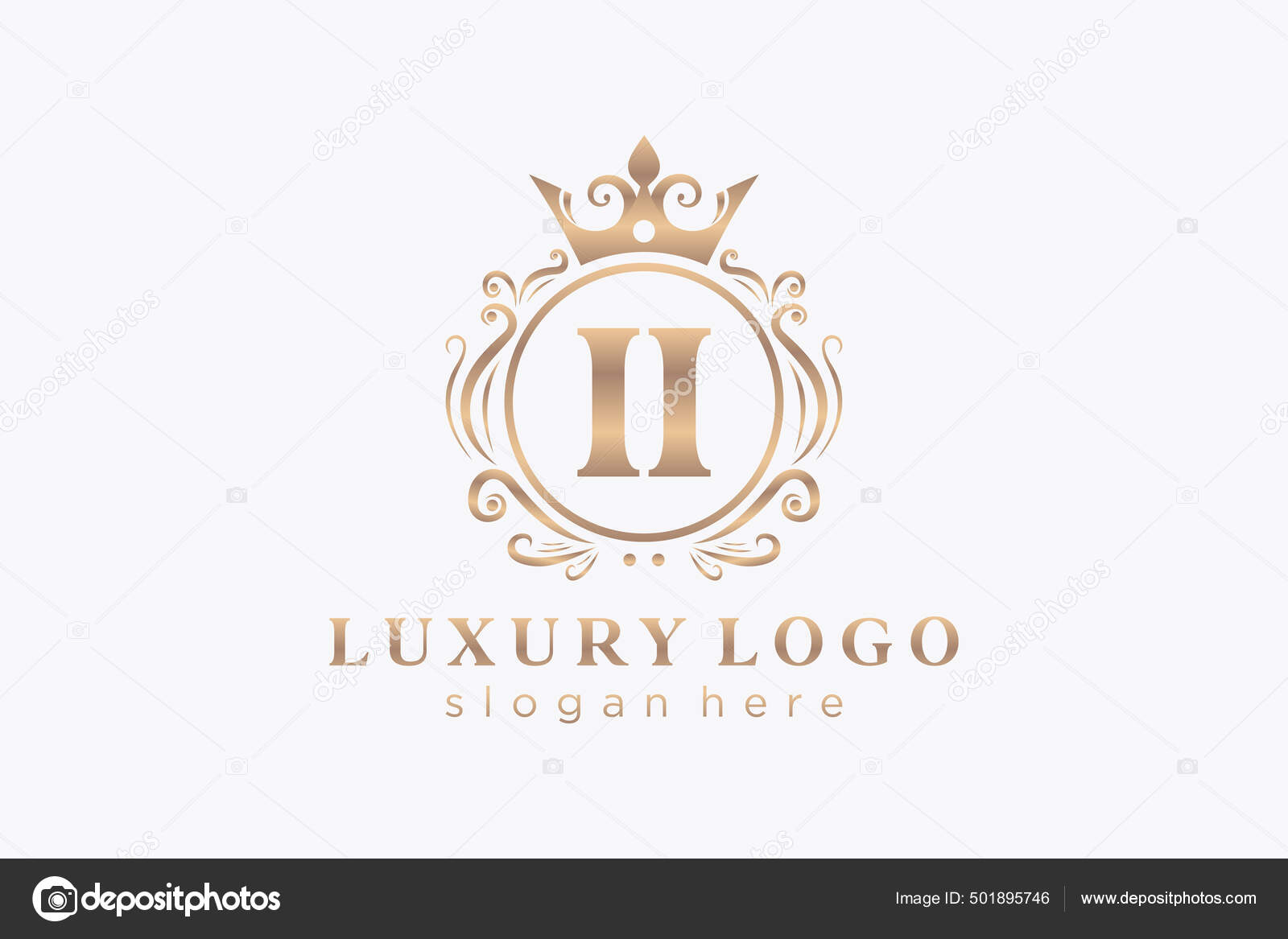 Letter Royal Luxury Logo Template Vector Art Restaurant Royalty ...
