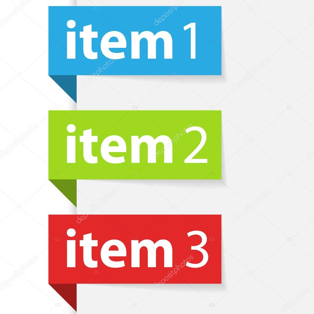 Colorful rectangular labels Stock Vector Image by ©JonnyDrake #106160294