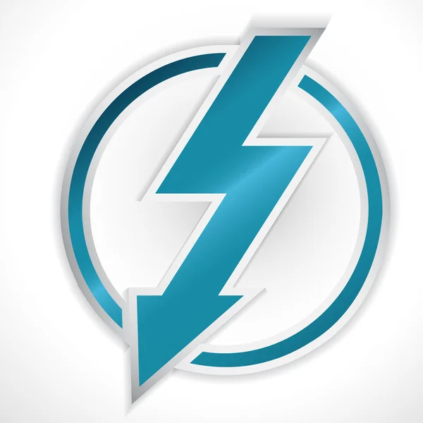 Blue thunder lightning in circle Stock Vector by ©JonnyDrake 92350040