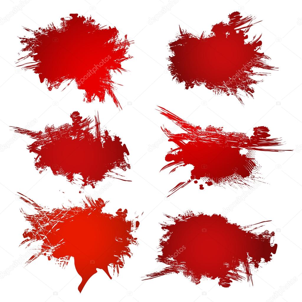 Red inky patches Stock Vector by ©JonnyDrake 69814443