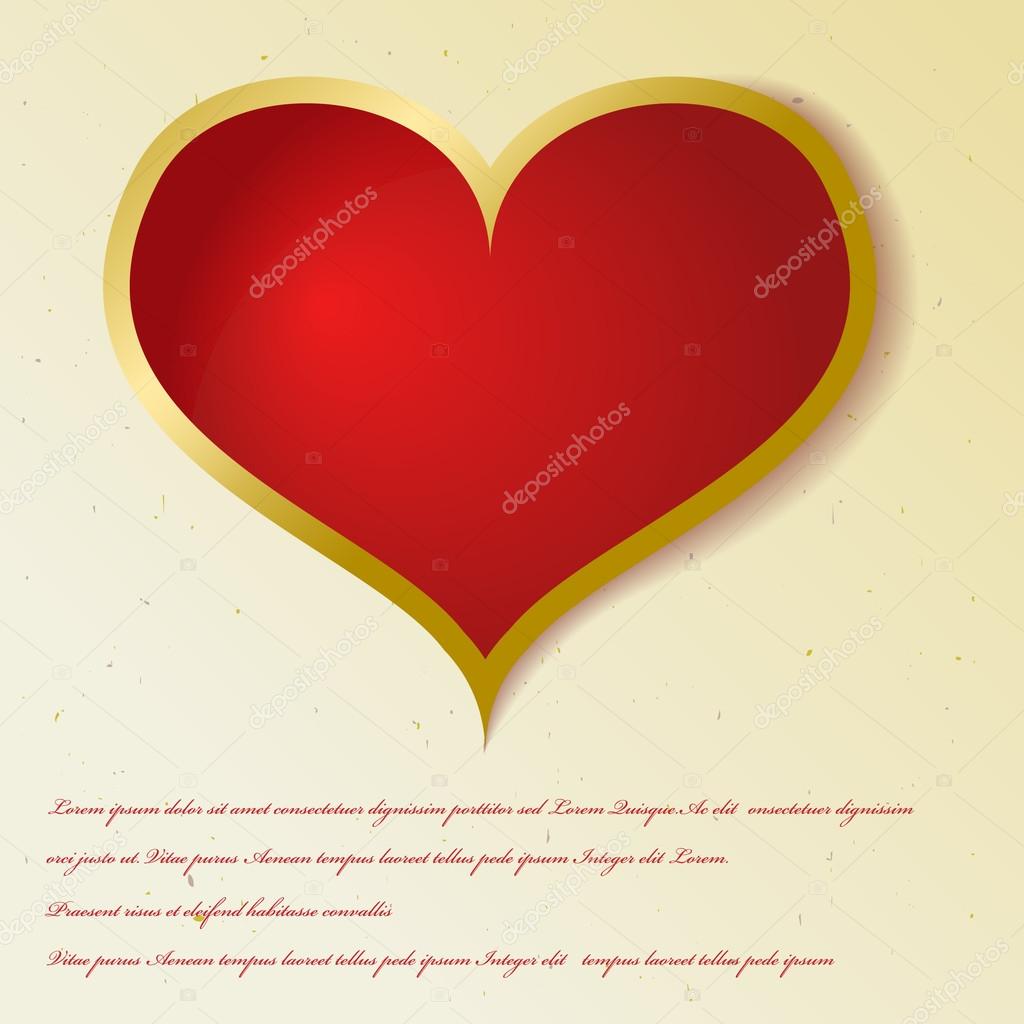 Vintage red heart Stock Vector Image by ©JonnyDrake #76357335