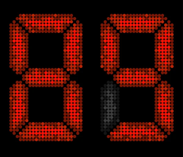 Numbers from seven segment display Stock Vector Image by ©JonnyDrake ...