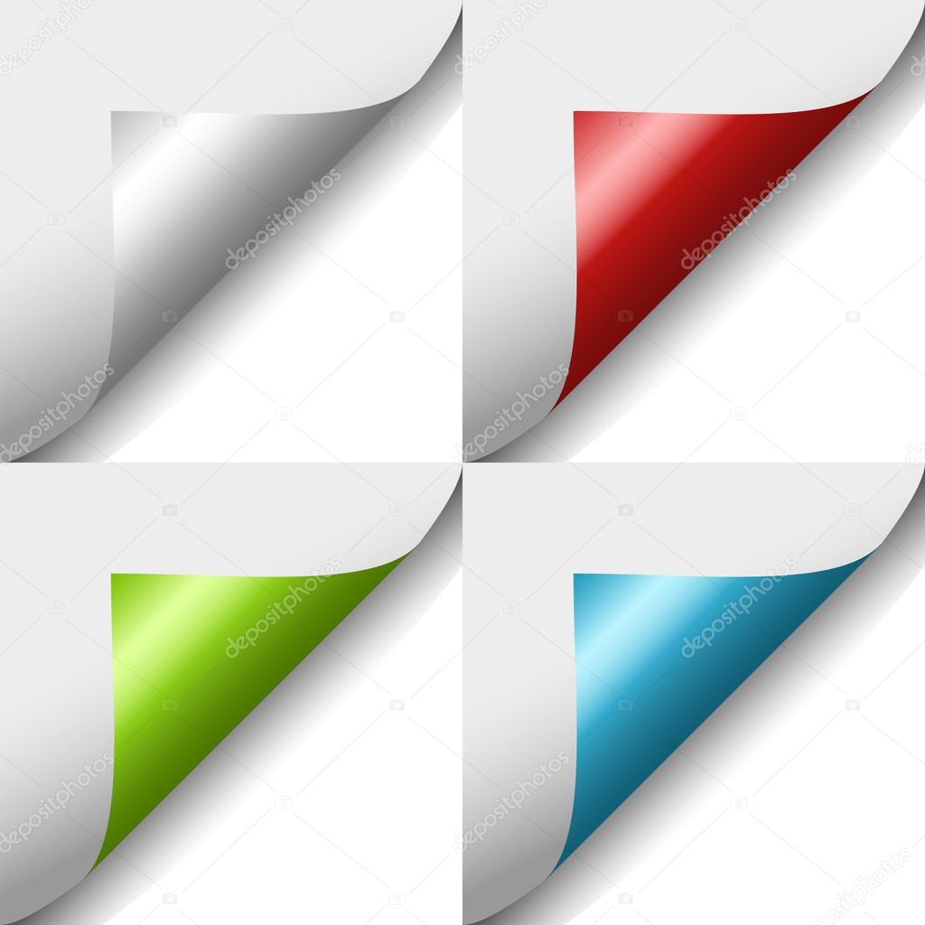 Curled corners of sheet Stock Vector Image by ©JonnyDrake #86037922