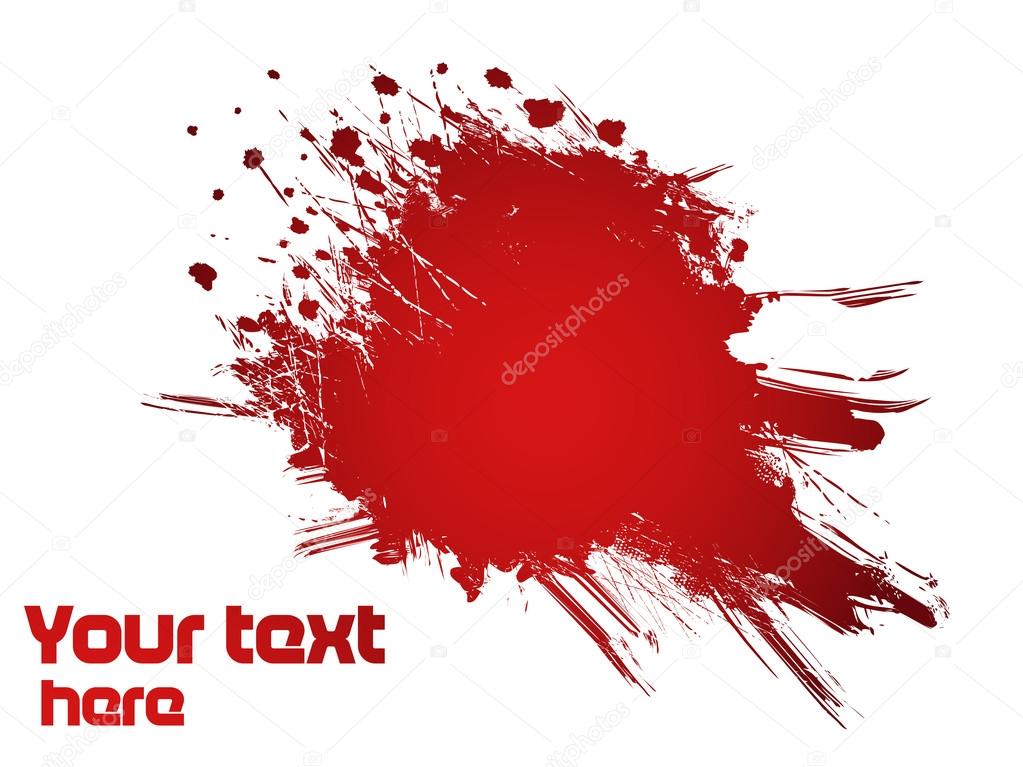 Inky red blot Stock Vector Image by ©JonnyDrake #92349024