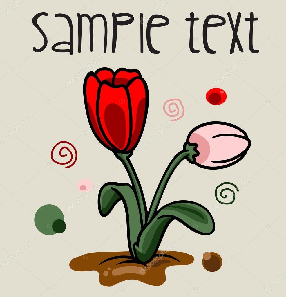 CUTE TULIP FLOWER Stock Vector Image by ©ixies #66704765