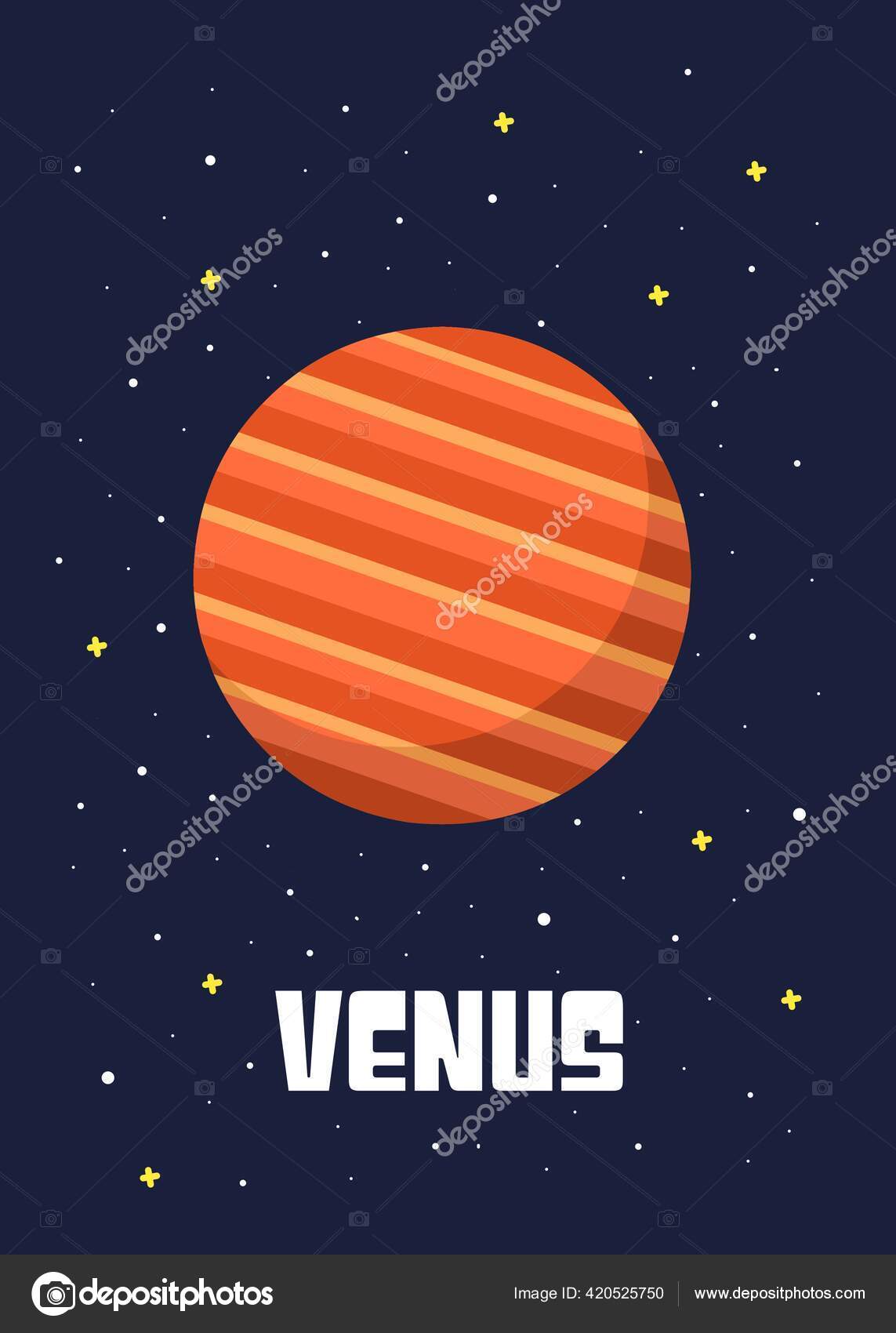 Cartoon Venus Planet