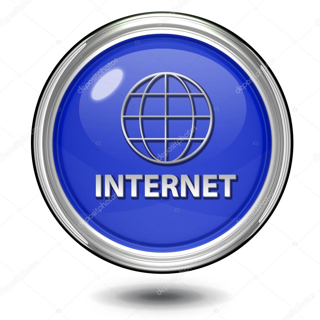 Inernet circular icon on white background — Stock Photo © iconsmaker ...