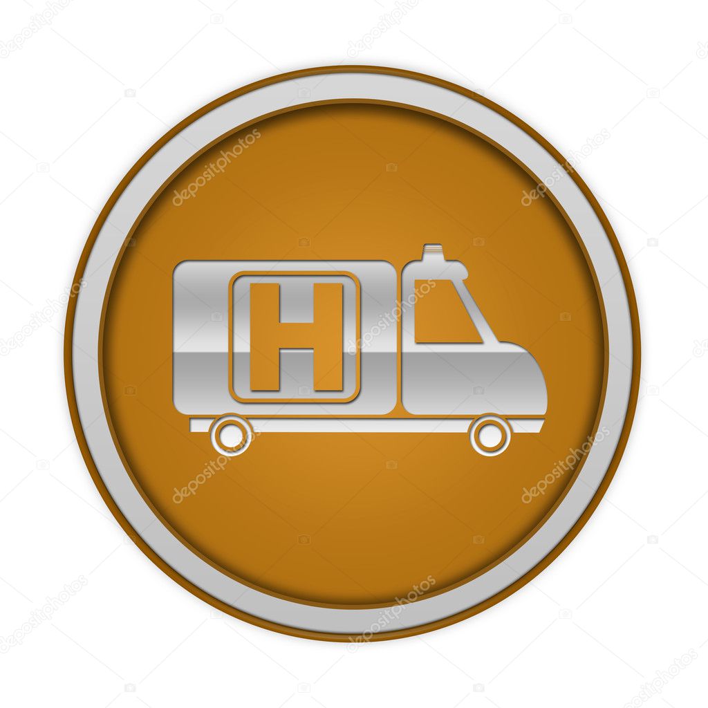 Emergency circular icon on white background — Stock Photo © iconsmaker ...