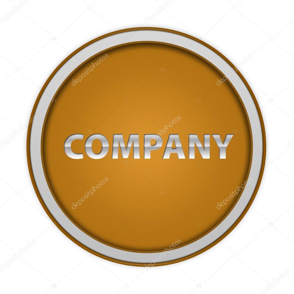 Company circular icon on white background — Stock Photo © iconsmaker ...