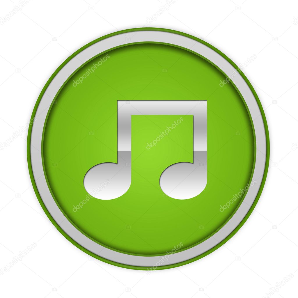Music circular icon on white background — Stock Photo © iconsmaker ...