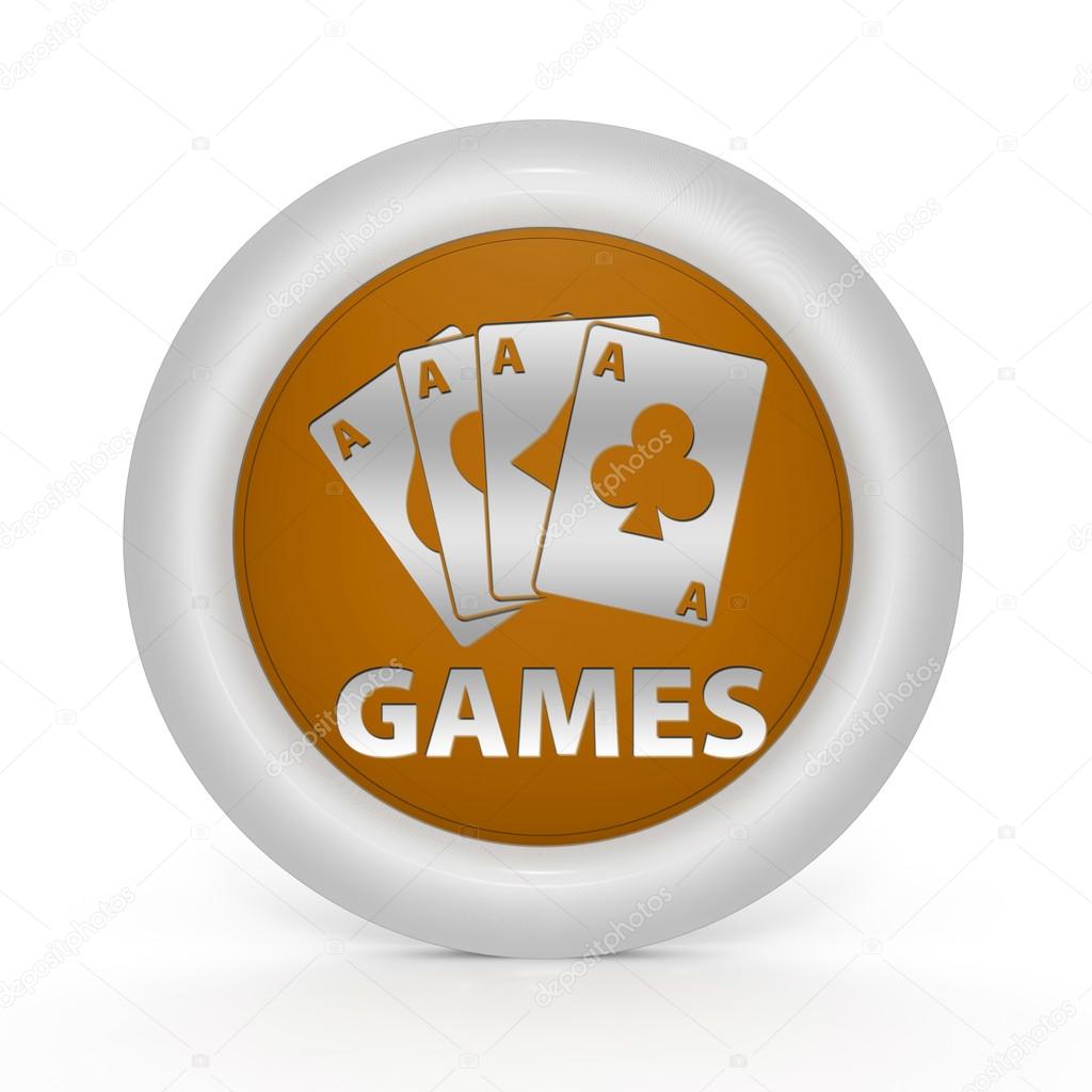 Games circular icon on white background — Stock Photo © iconsmaker ...