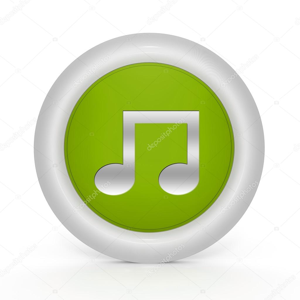 Music circular icon on white background — Stock Photo © iconsmaker ...