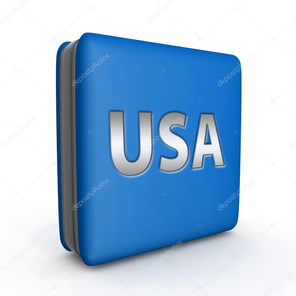 Usa square icon on white background — Stock Photo © iconsmaker #62754007