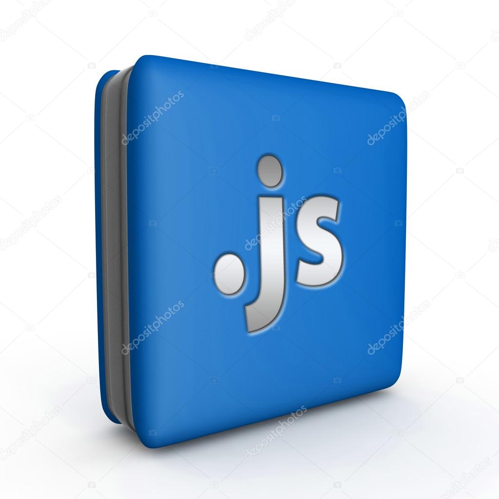 .js square icon on white background — Stock Photo © iconsmaker #62755699
