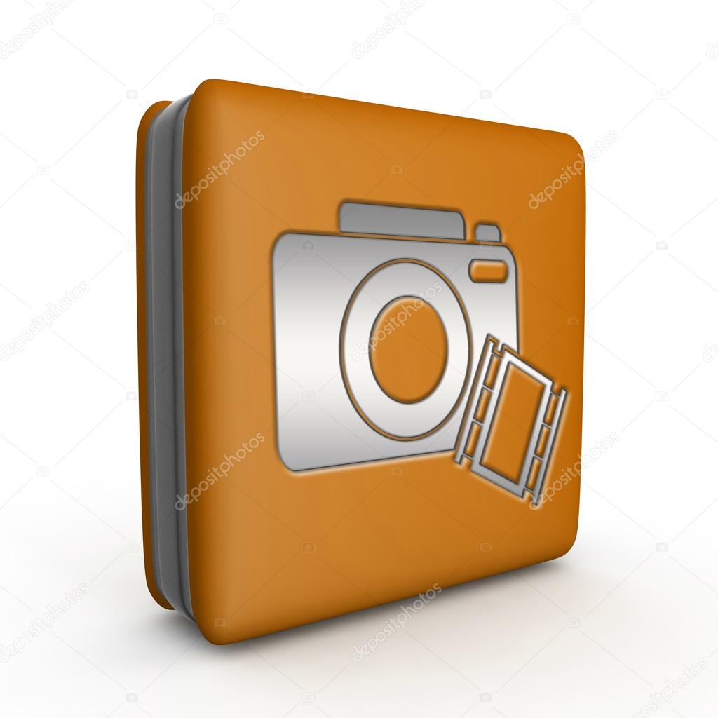 Camera square icon on white background — Stock Photo © iconsmaker #62932899
