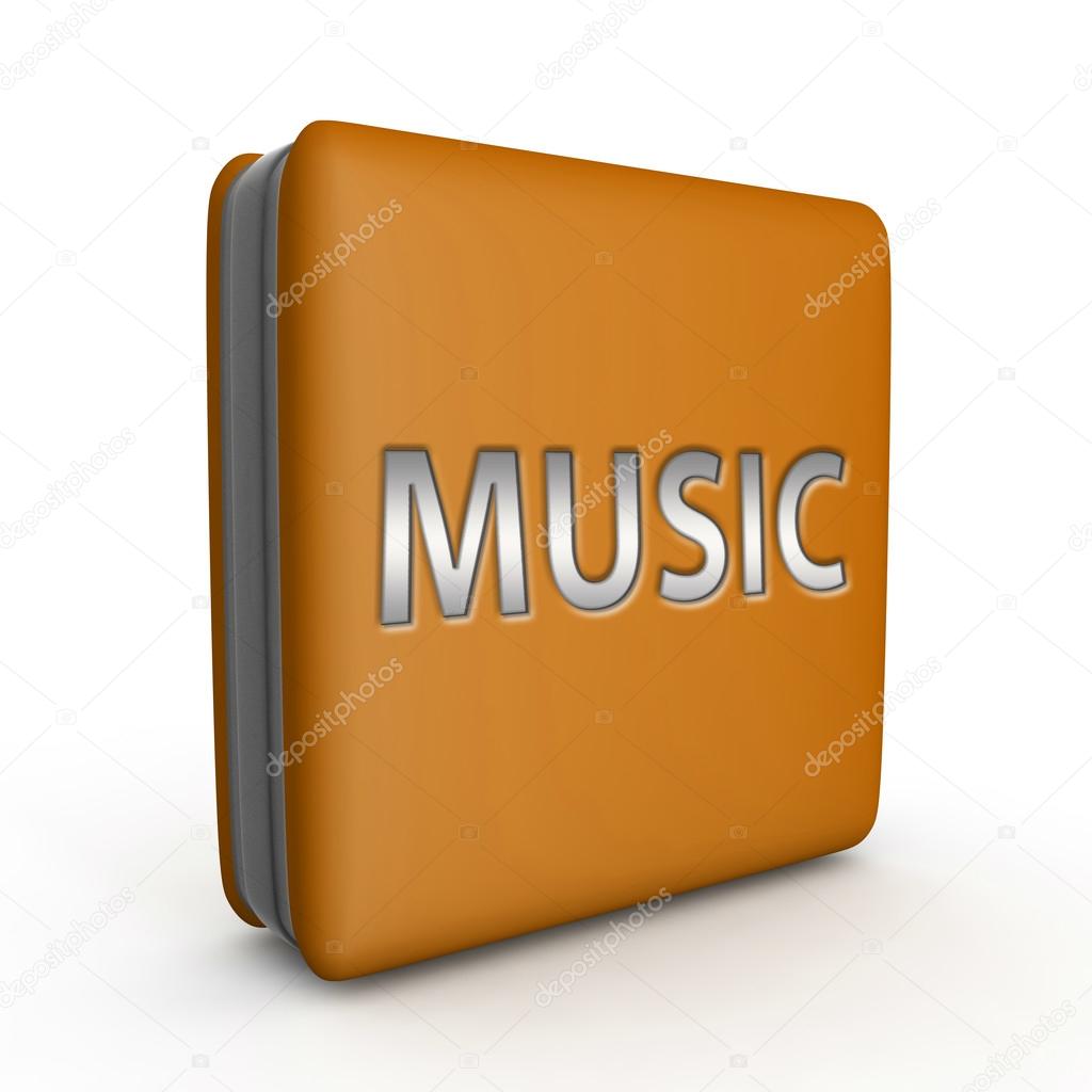 Music square icon on white background — Stock Photo © iconsmaker #62933185