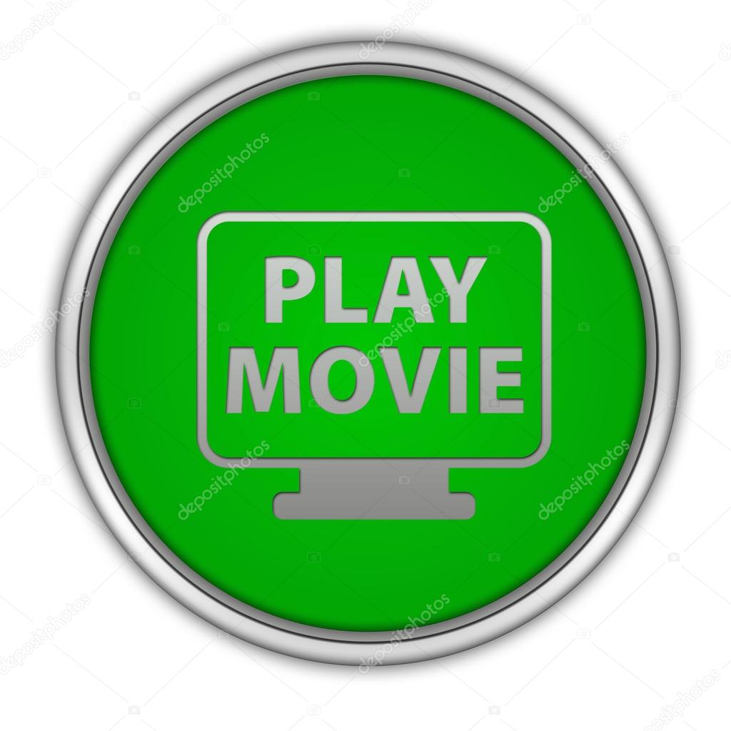 Play circular icon on white background — Stock Photo © iconsmaker #65858869