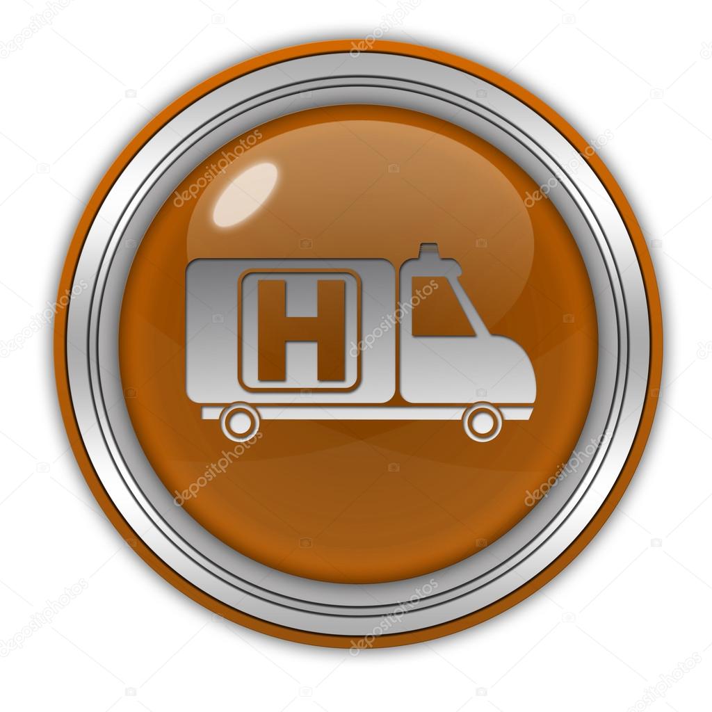 Emergency circular icon on white background — Stock Photo © iconsmaker ...