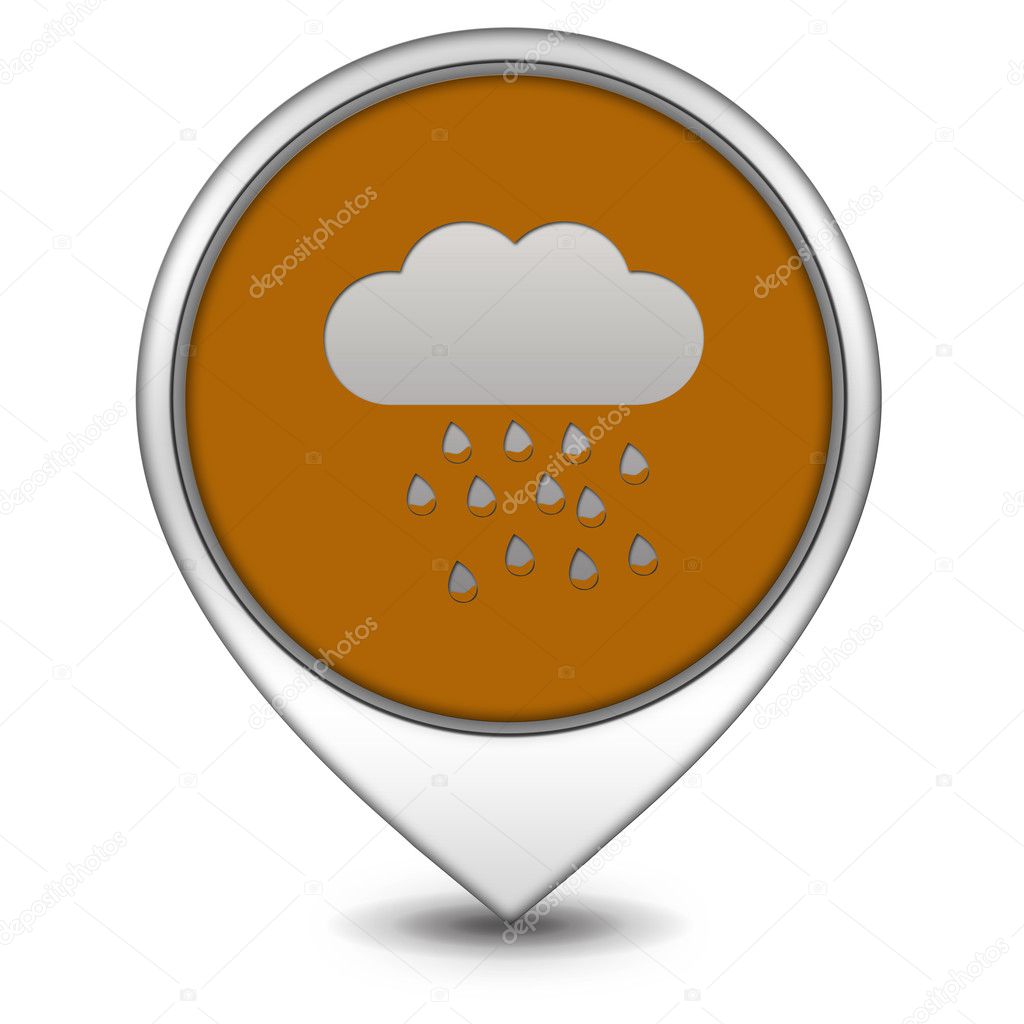 Rain pointer icon on white background — Stock Photo © iconsmaker #68857591