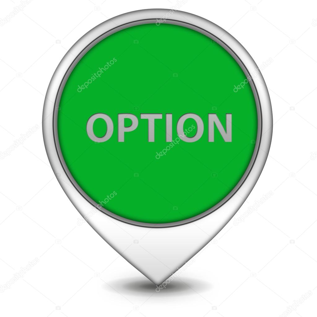 Option icône pointeur sur fond blanc image libre de droit par ...