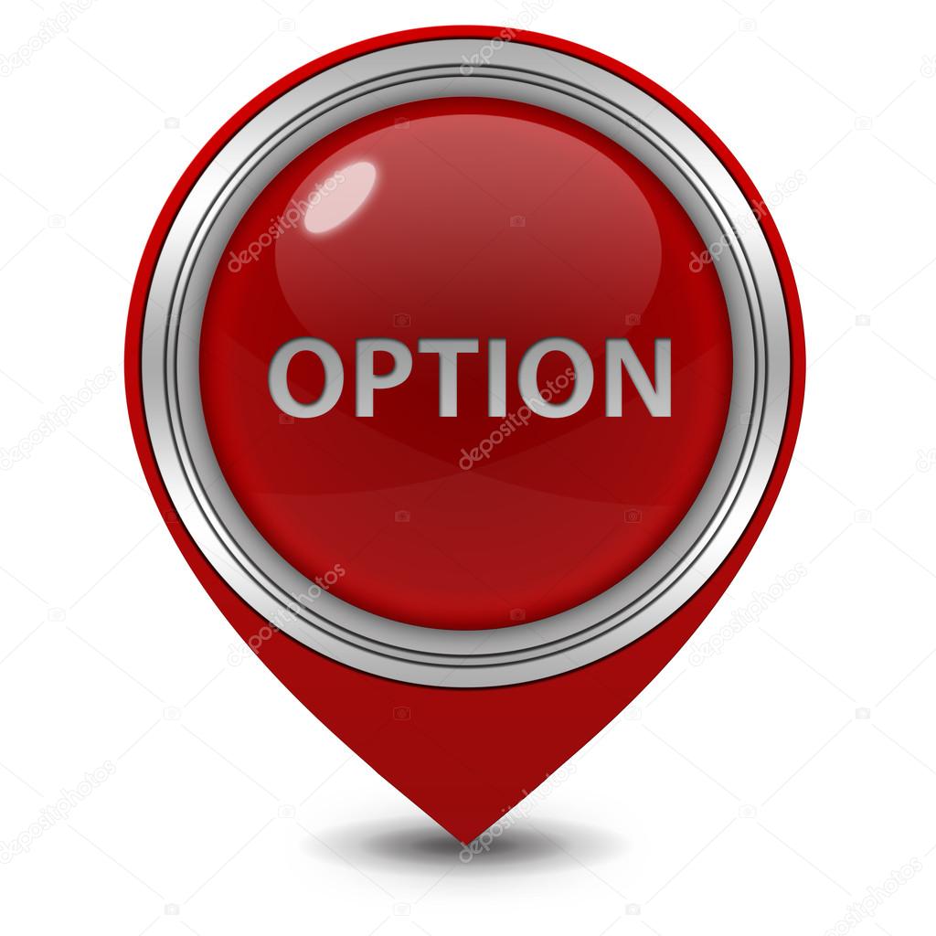 Option icône pointeur sur fond blanc image libre de droit par ...