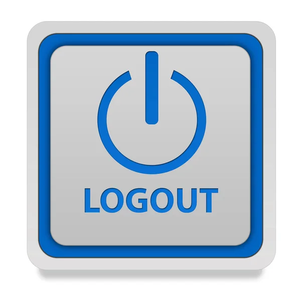 Logout circular icon on white background — Stock Photo © iconsmaker ...