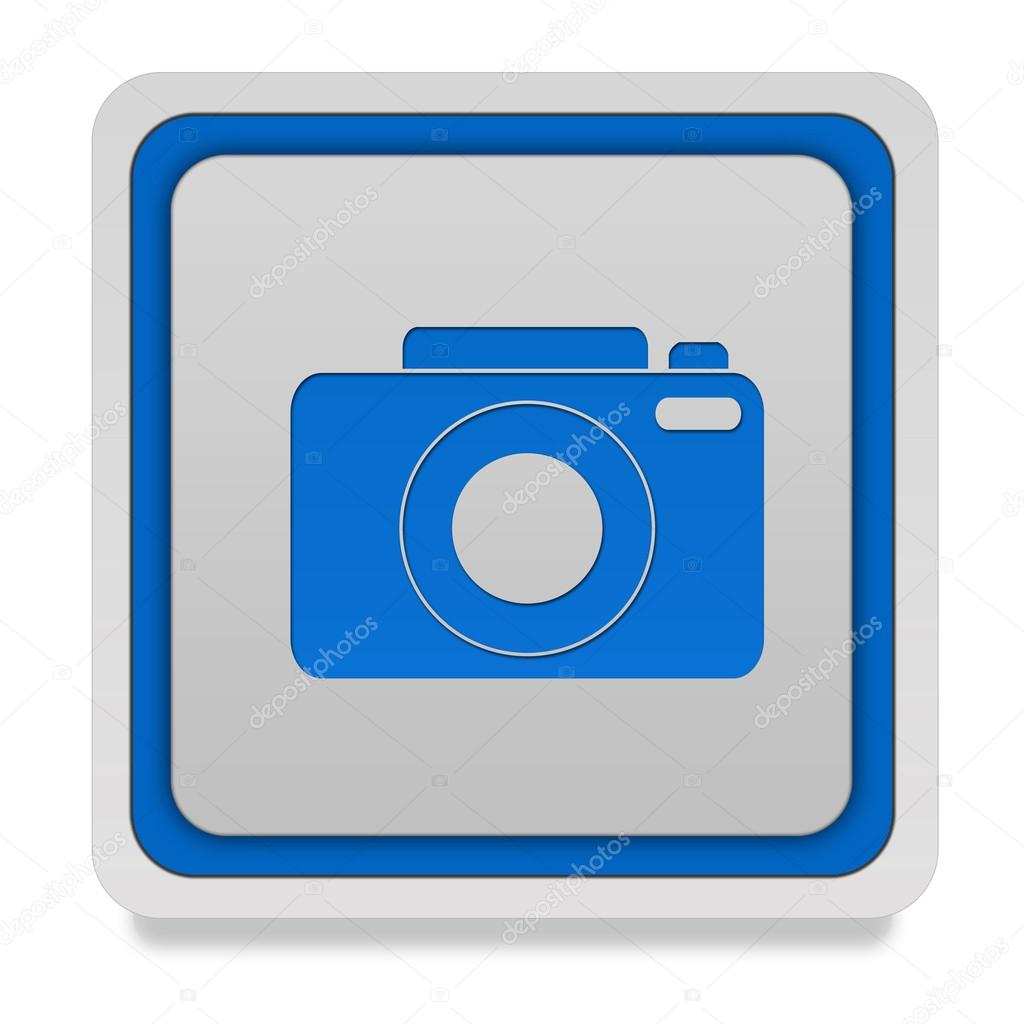 Photo square icon on white background — Stock Photo © iconsmaker #71472359