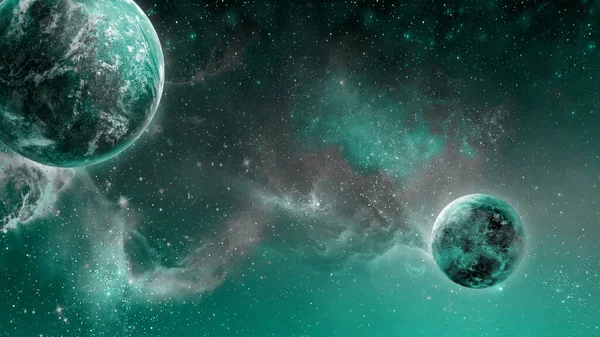 Turquoise Nebula Wallpaper