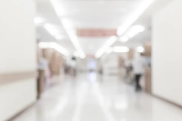 Blur background perspective view of hospital building interior or ...
