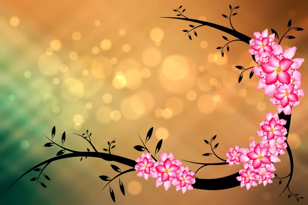 Abstract Spring landscape background with flying birds and Sprin Stock ...