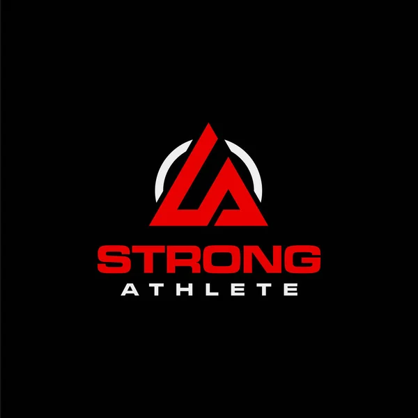 Bold Strong Logo Design Letter Triangle Shape Dark Background Eps10 ...