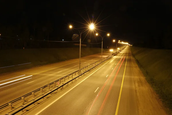 Night road lights from the headlights Stock Photo by ©mariavasilyeva ...