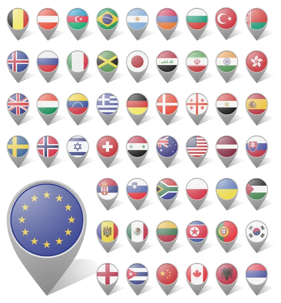 Markers with flags Stock Vector Image by ©Firin #60601557