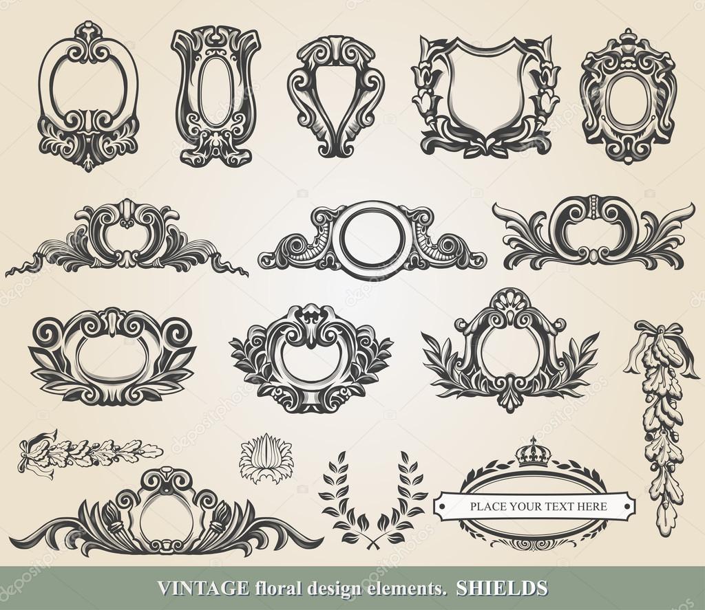 Set of shields. — Stock Vector © Firin #60602201