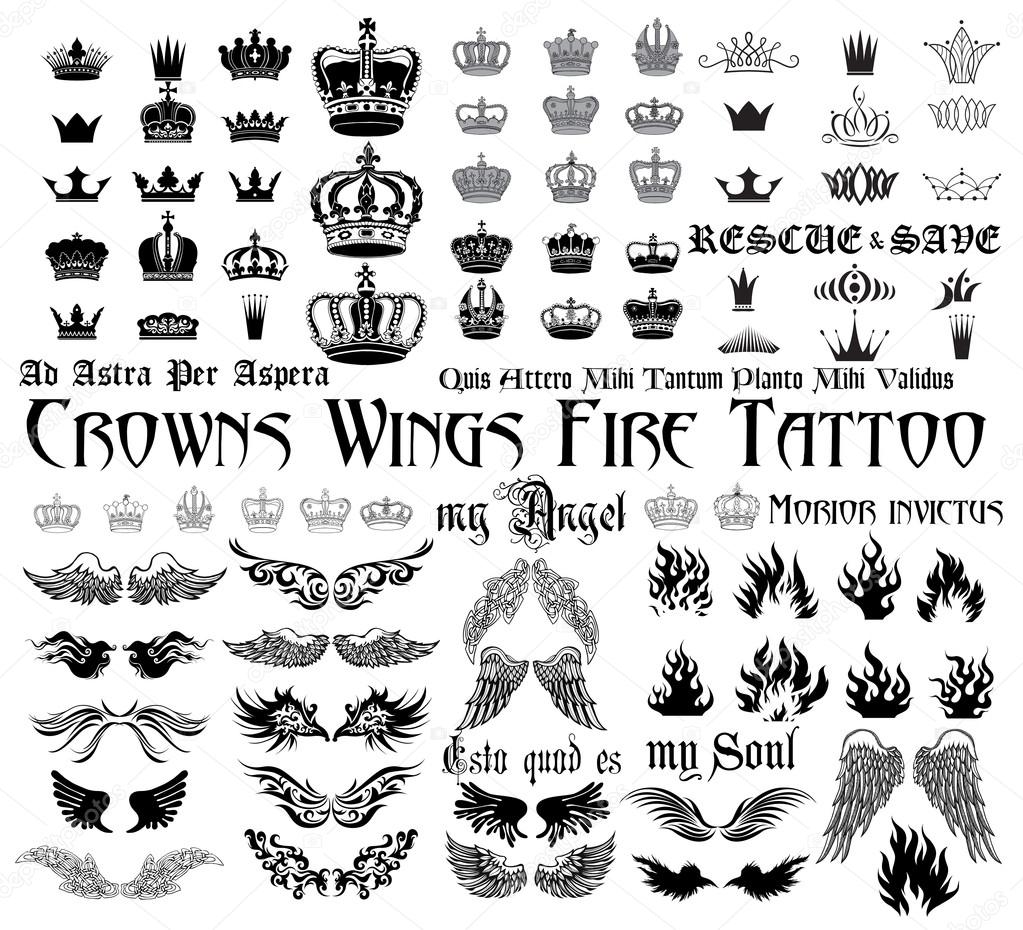 Tattoo set Stock Vector Image by ©Firin #61911717