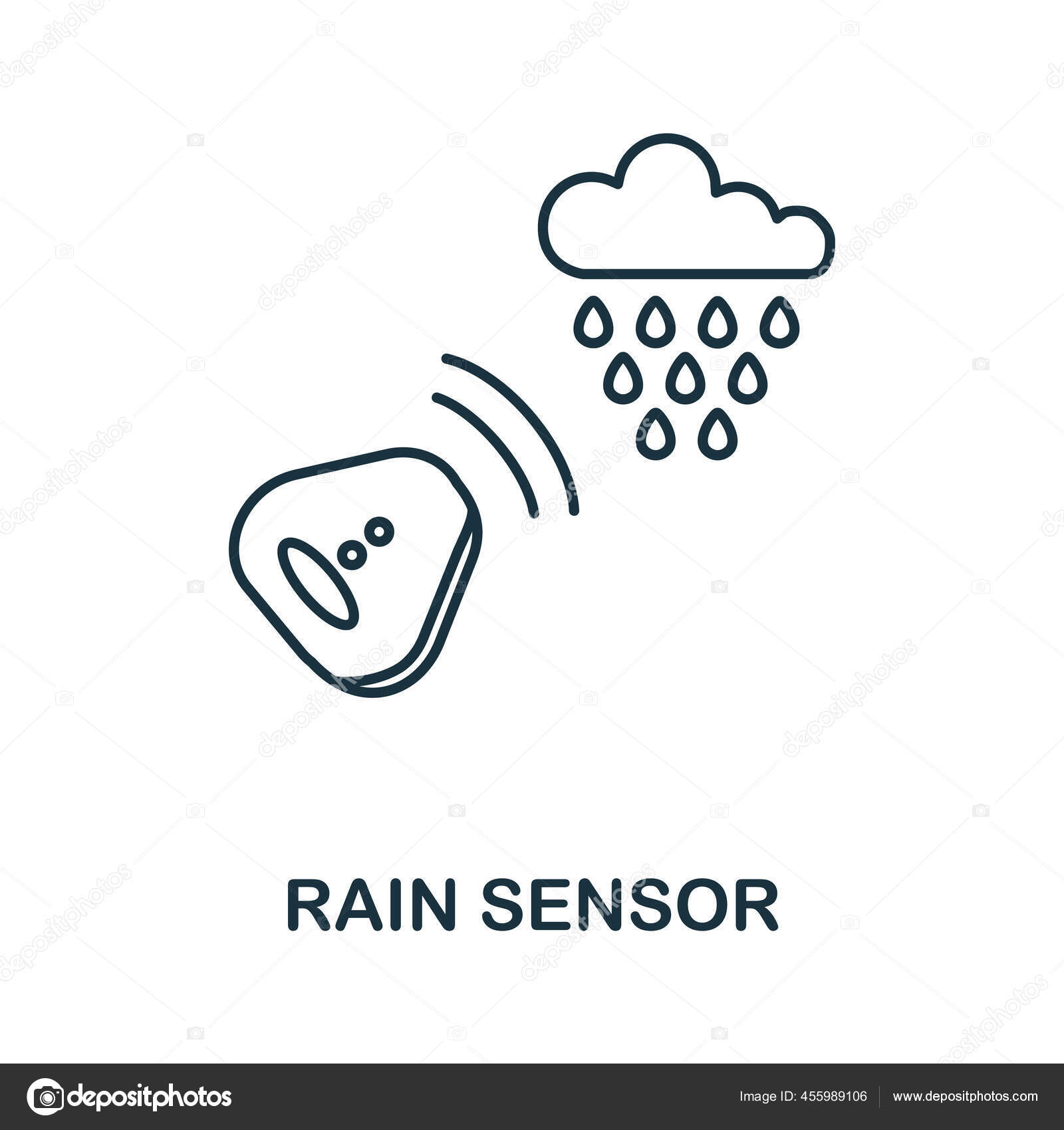 Rain Sensor icon. Simple element from sensors icons collection ...