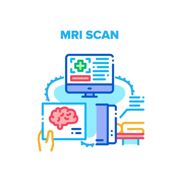Mri Scan Medical Process Advertising Banner Vector Limb Fracture Mri ...