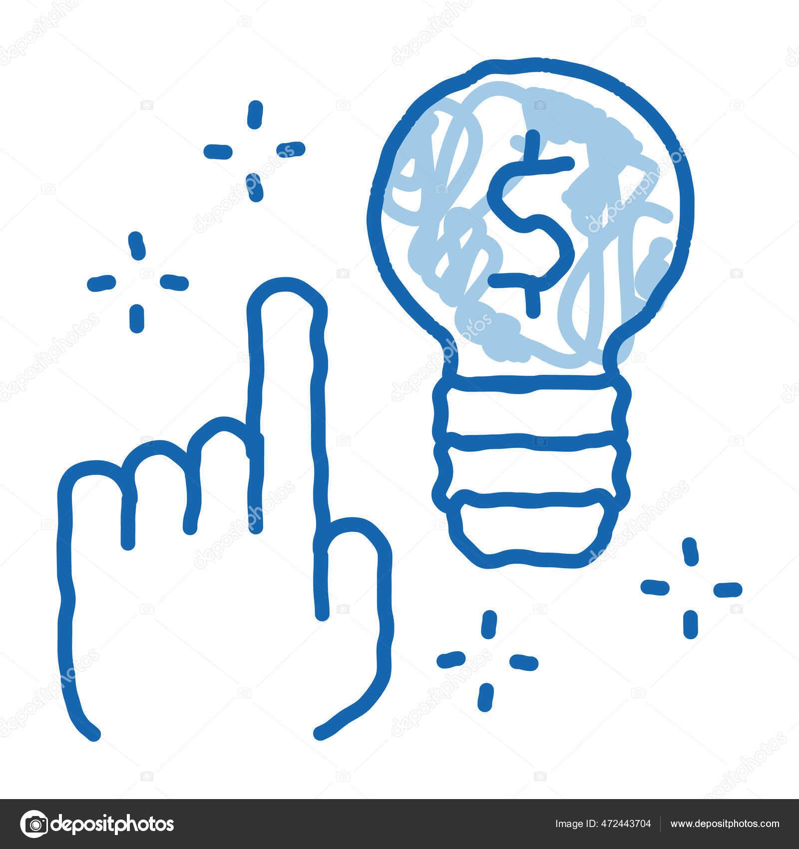 Quick wit decision doodle icon hand drawn illustration Stock Vector ...