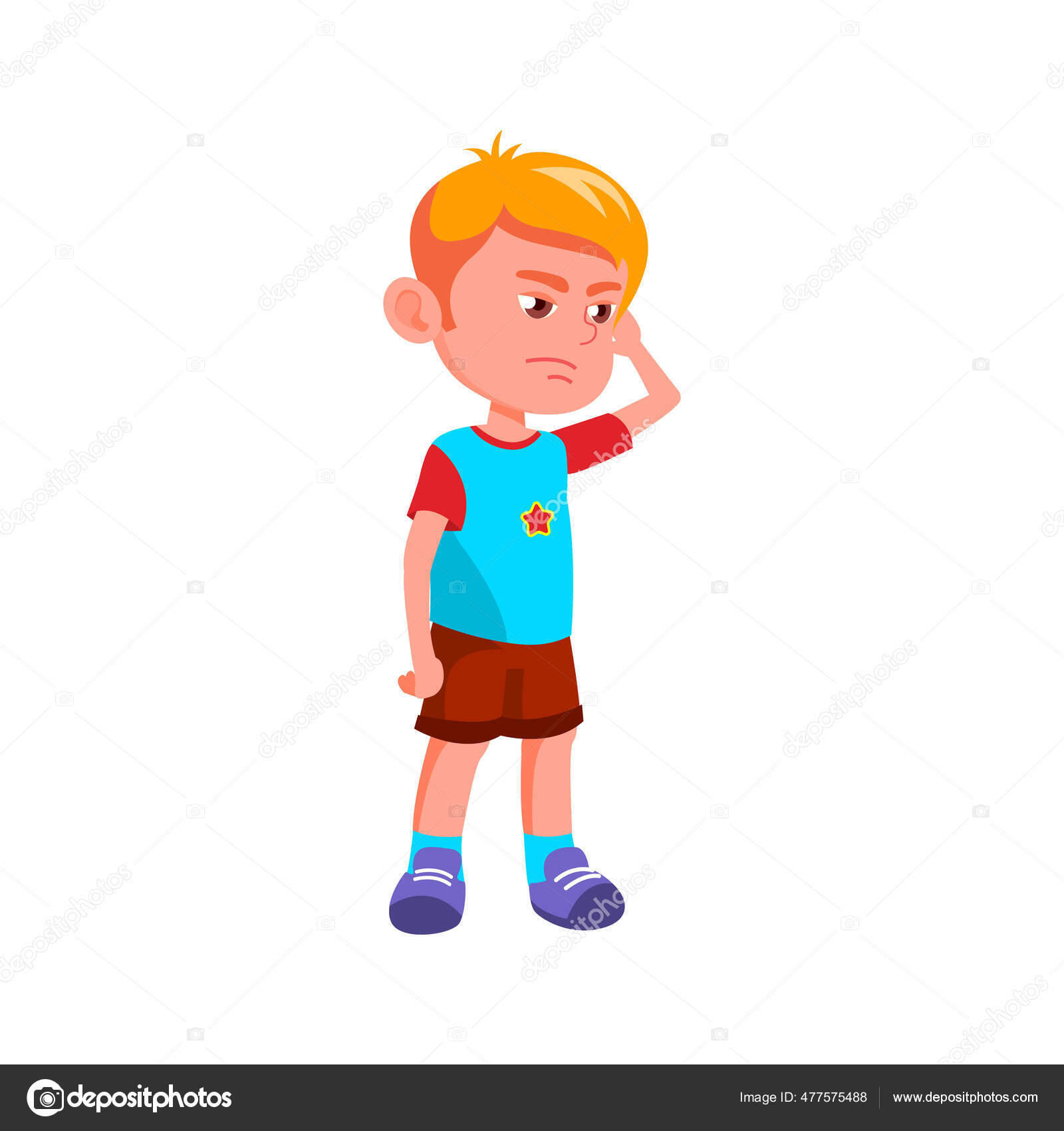 Depressed Kid Cartoon