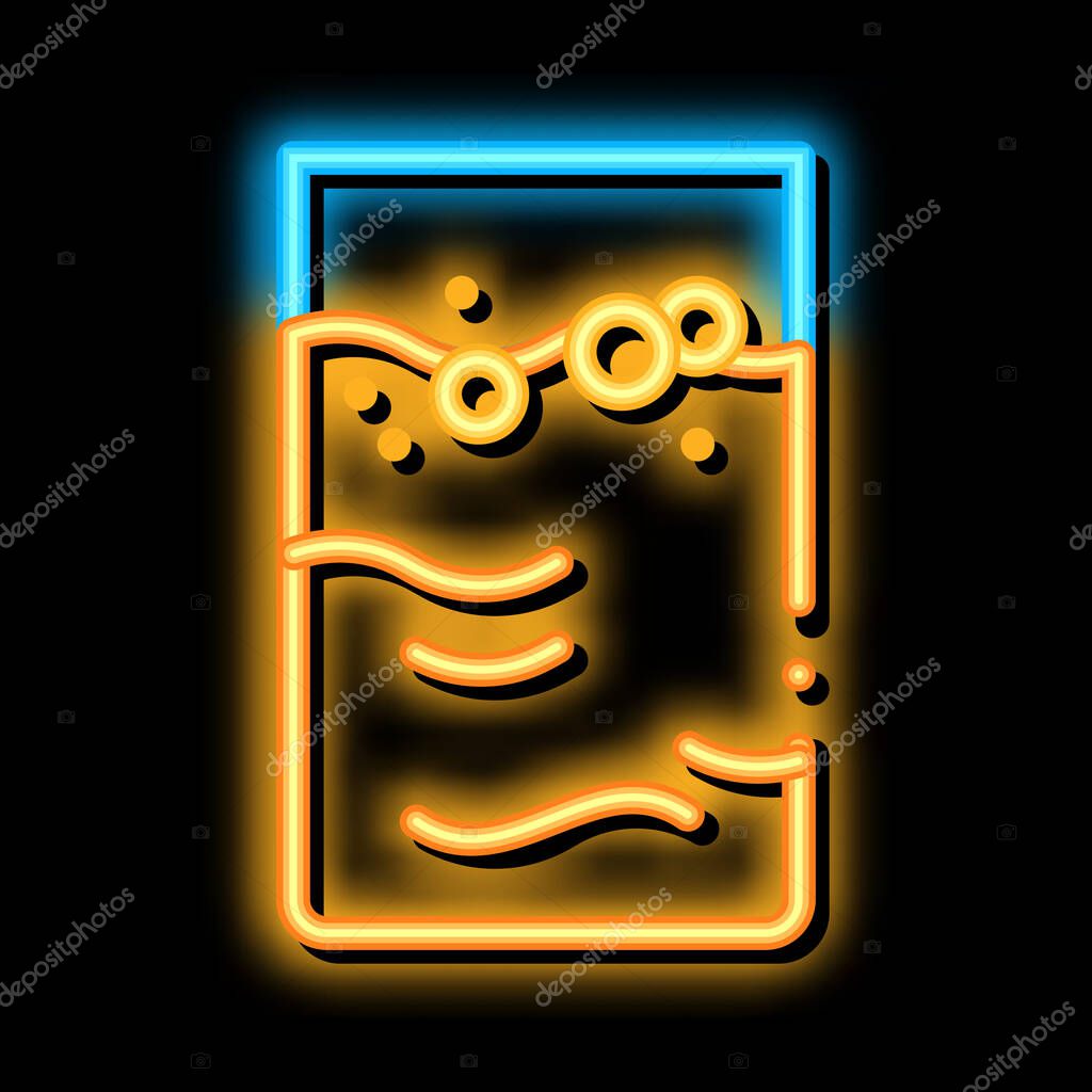 calostro madre l quido ne n luz signo vector. Icono brillante brillante signo l quido madre ...