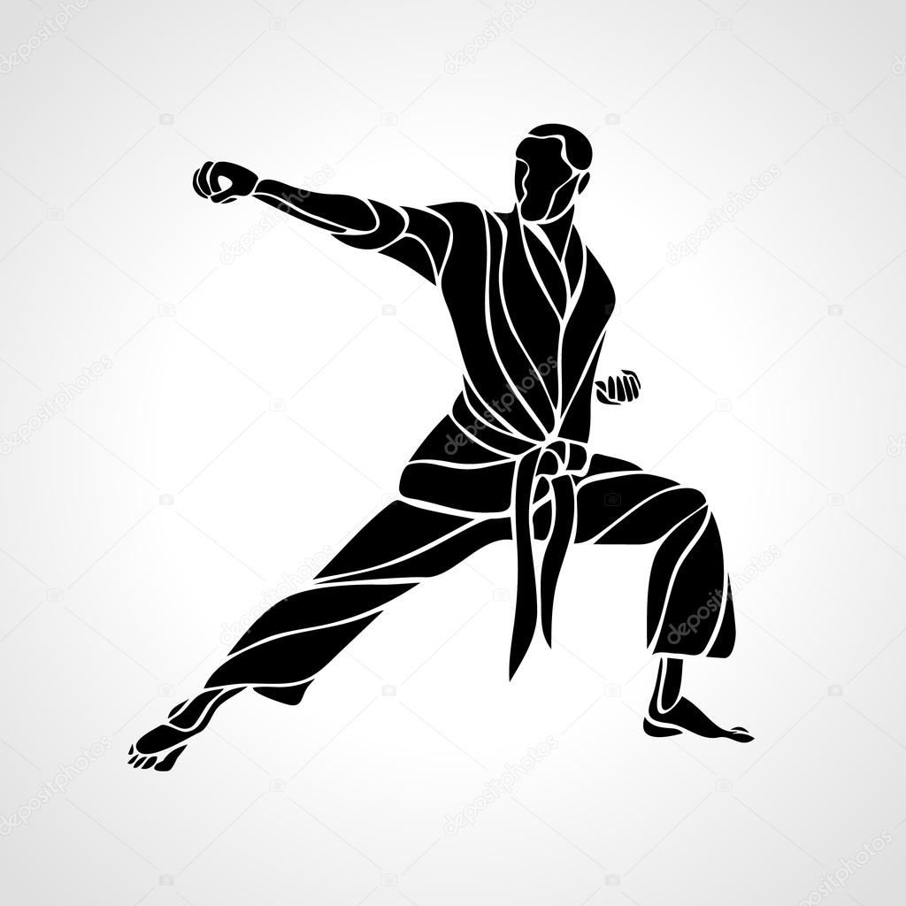 Martial Arts Silhouette Punch